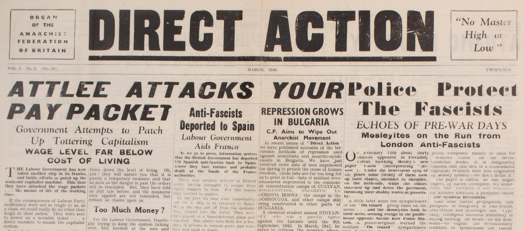 Direct Action (AFB) Vol 3 #03 (28) March 1948 | libcom.org